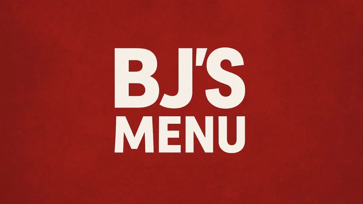 BJ's Menu with Prices - BJ's Menu